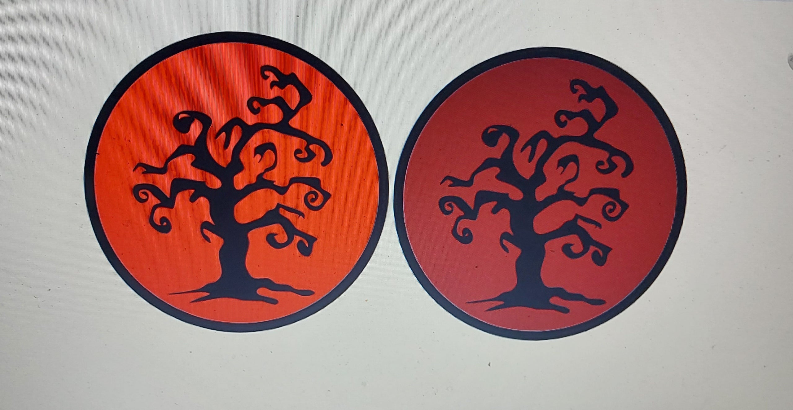 The Creepy Tree badges. Includes 2. – Your Custom Badge
