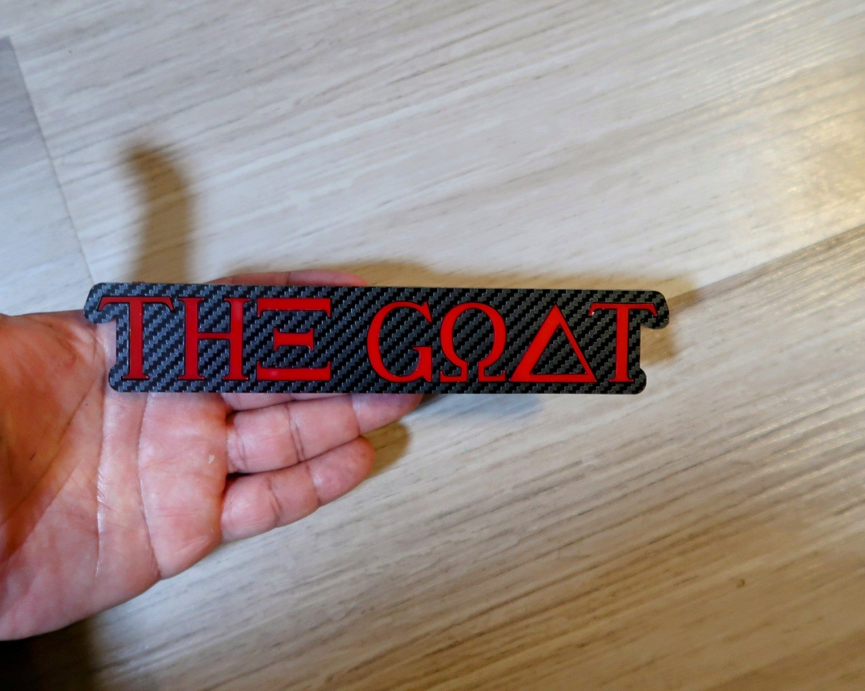 The Goat car badge – Your Custom Badge