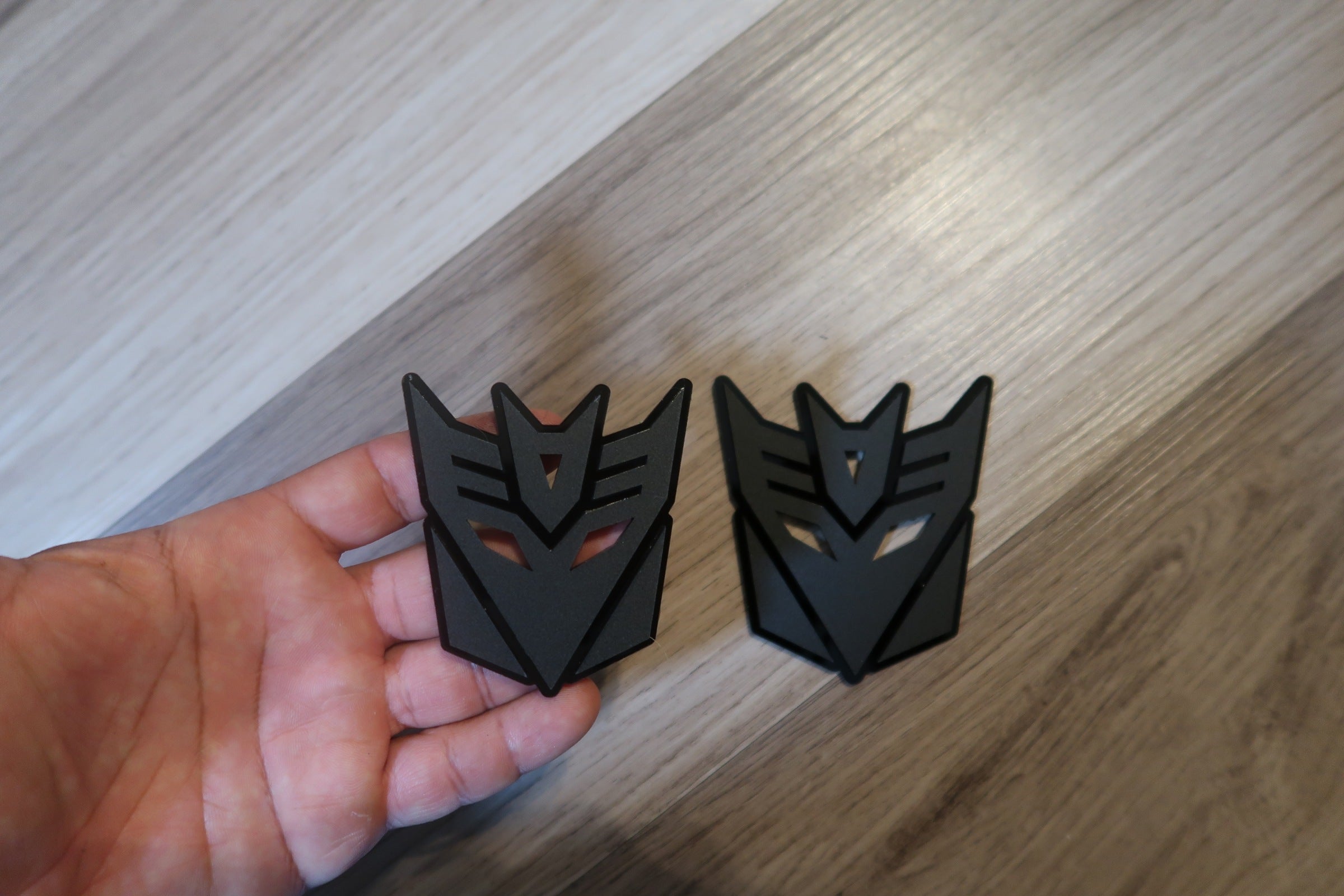 Decepticon badges. Includes 2 – Your Custom Badge